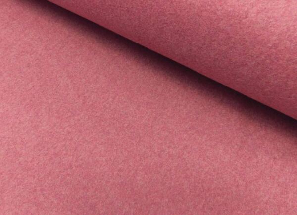 Bio Baumwollfleece – beere meliert 019 – Tigerlilly